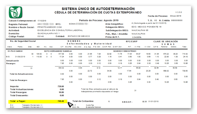 ¿Cómo hacer un pago de diferencias en el SUA?